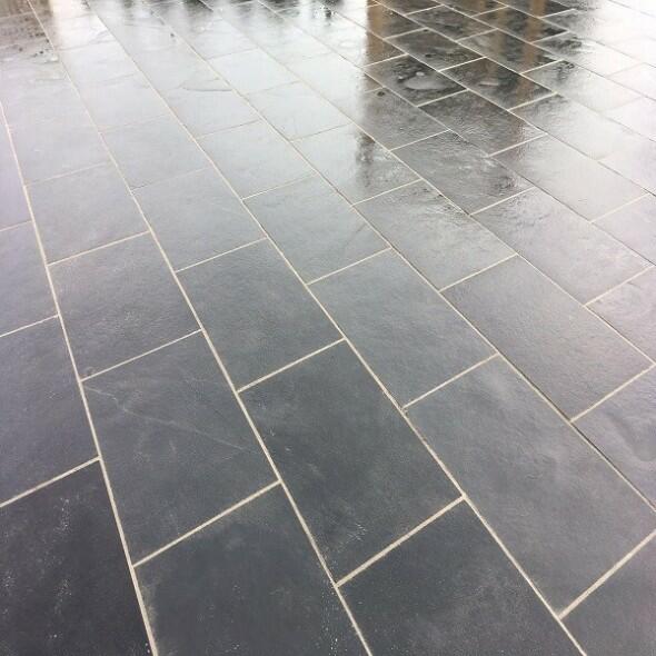 Black Limestone 600 x 290 Calibrated & Sawn Edge
