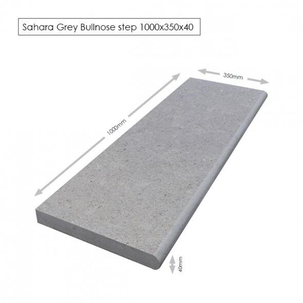 Sahara Grey 1000 x 350 x 40mm Bullnose