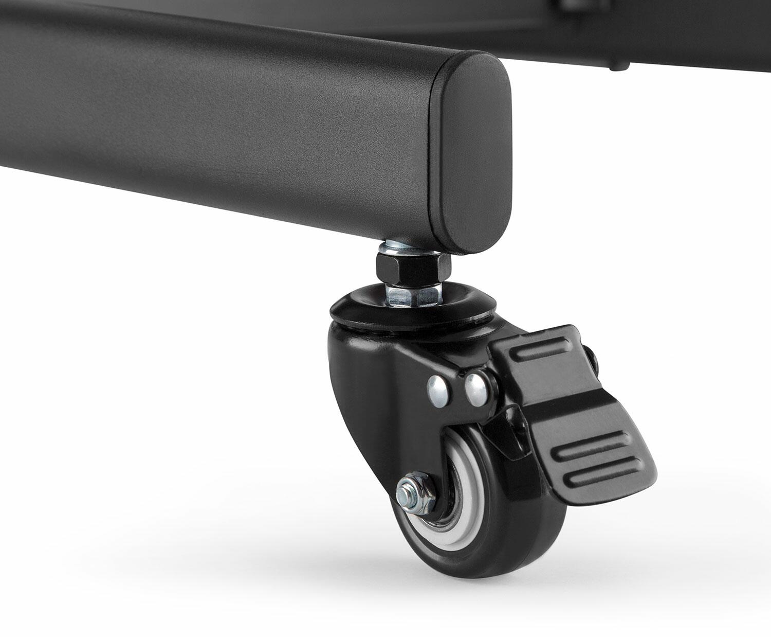 AV:Link Compact Height Adjustable TV Trolley with Shelf - 129.204UK