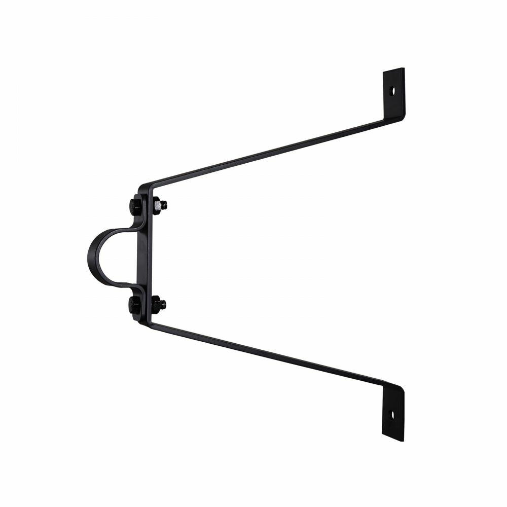 eLumen8 Pipe To Wall Stand Off Bracket 300mm - Black - Stagegear