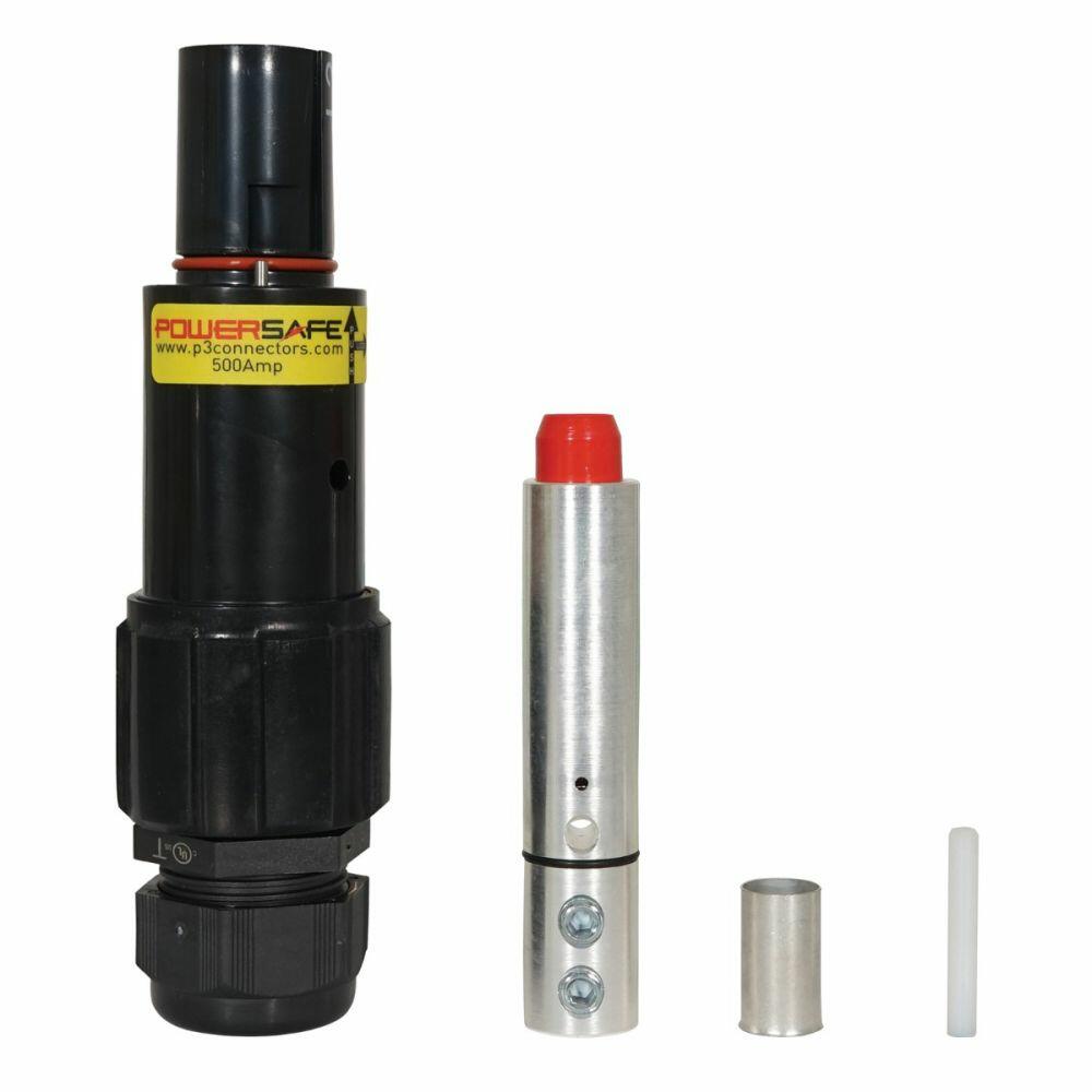 eLumen8 Powersafe 500A Line Drain Female 120mm2 L2 Black