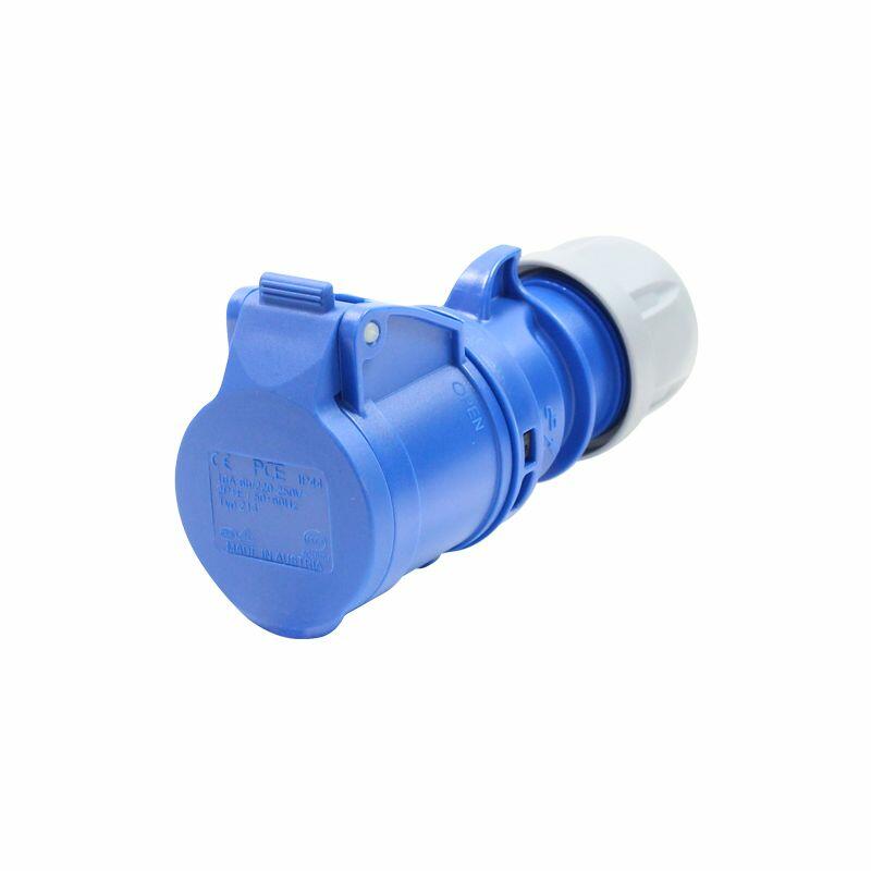 PCE 16A 230v, 2 Pole+E, Line Socket Connector