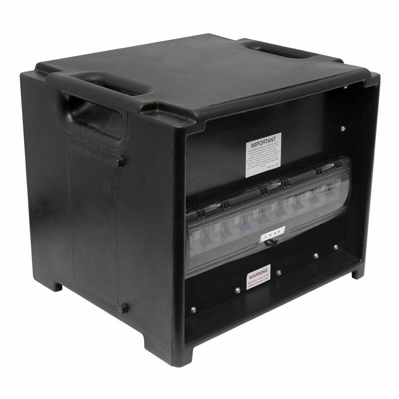 eLumen8 MERZ Distribution Box 63A 3PH RCBO (A80BLK)