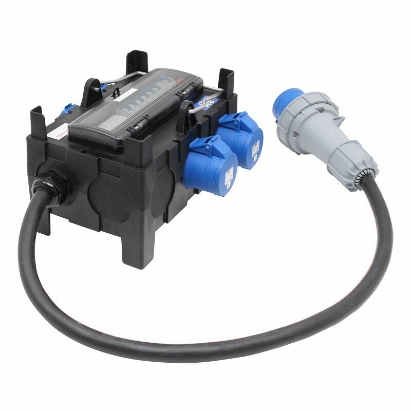 eLumen8 ISCHL Distribution Box 63A 230V In, 2 x 32A + 4 x 16A Out