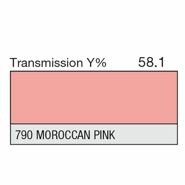 LEE Filter 790 Morocca Pink Filter Sheet, 21" x 48"