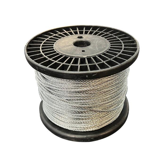 Doughty T40200 - Wire Rope Galvanised - 100m x 5mm Silver