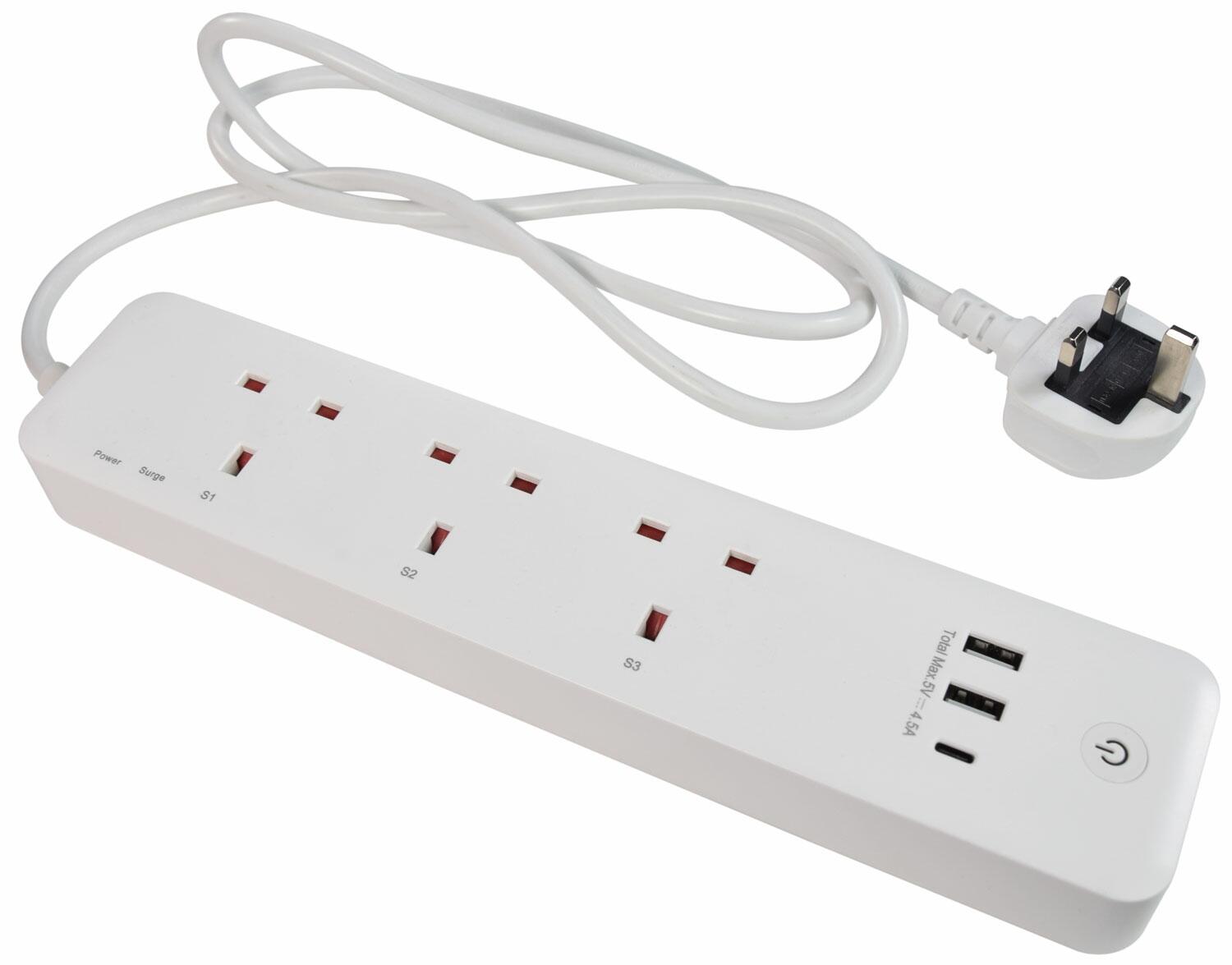 Mercury 3-gang remote extension+USB