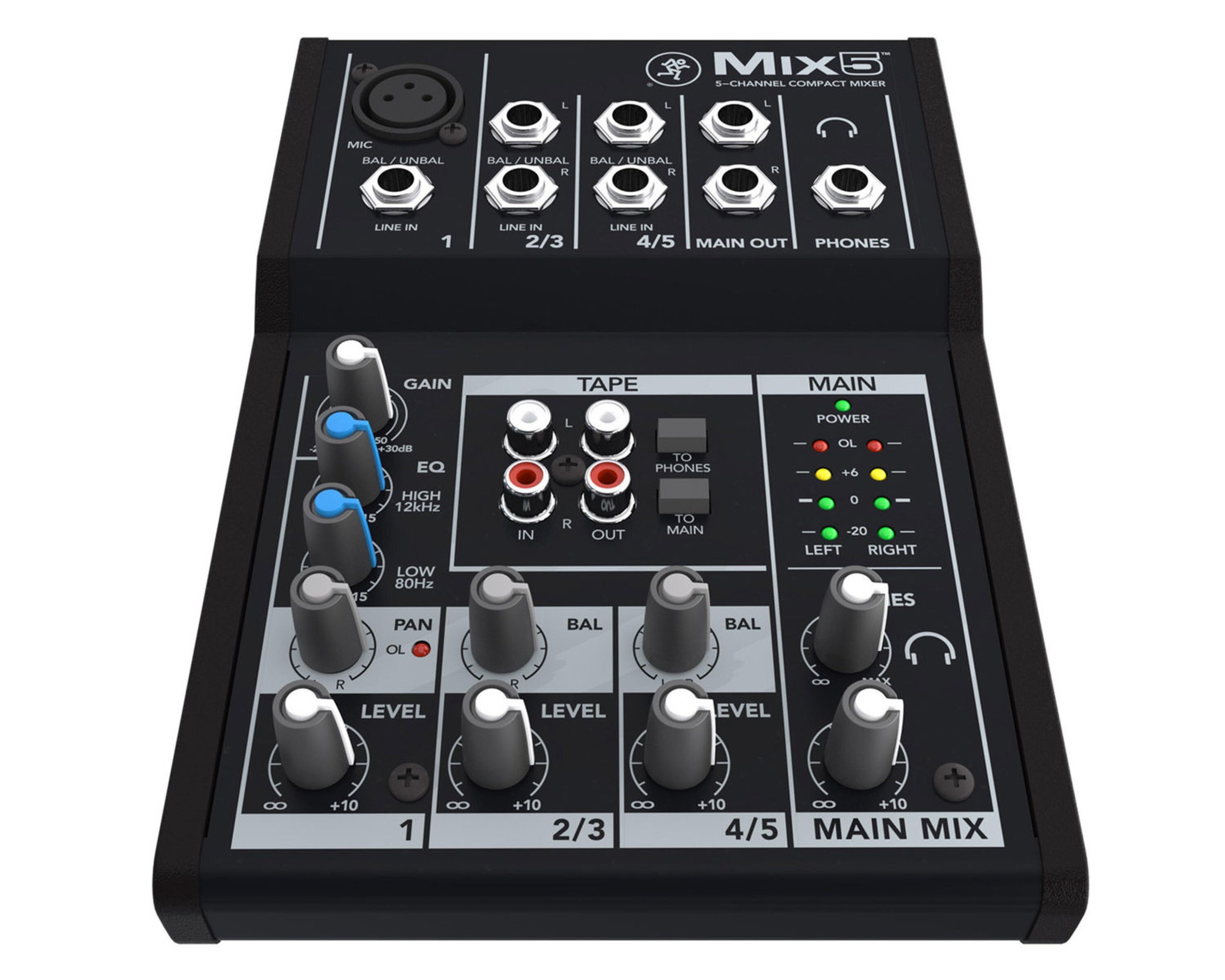 Mackie Mix5 5 Channel Compact Mixer