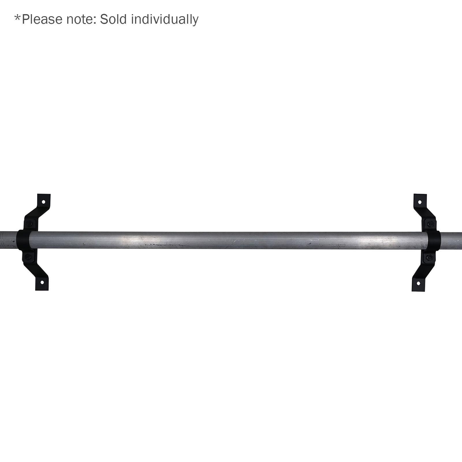 eLumen8 Pipe To Wall Stand Off Bracket 100mm - Black - Stagegear