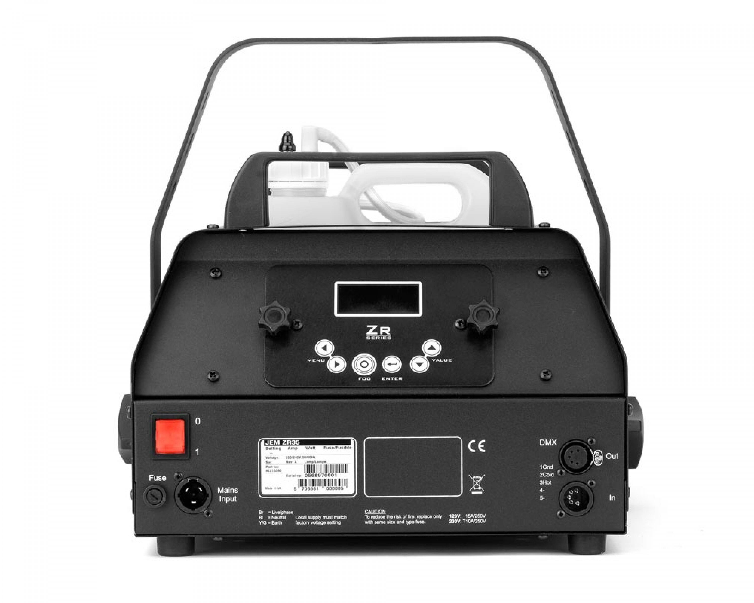 JEM ZR35 Hi-Mass DMX Smoke Machine c/w Remote Control