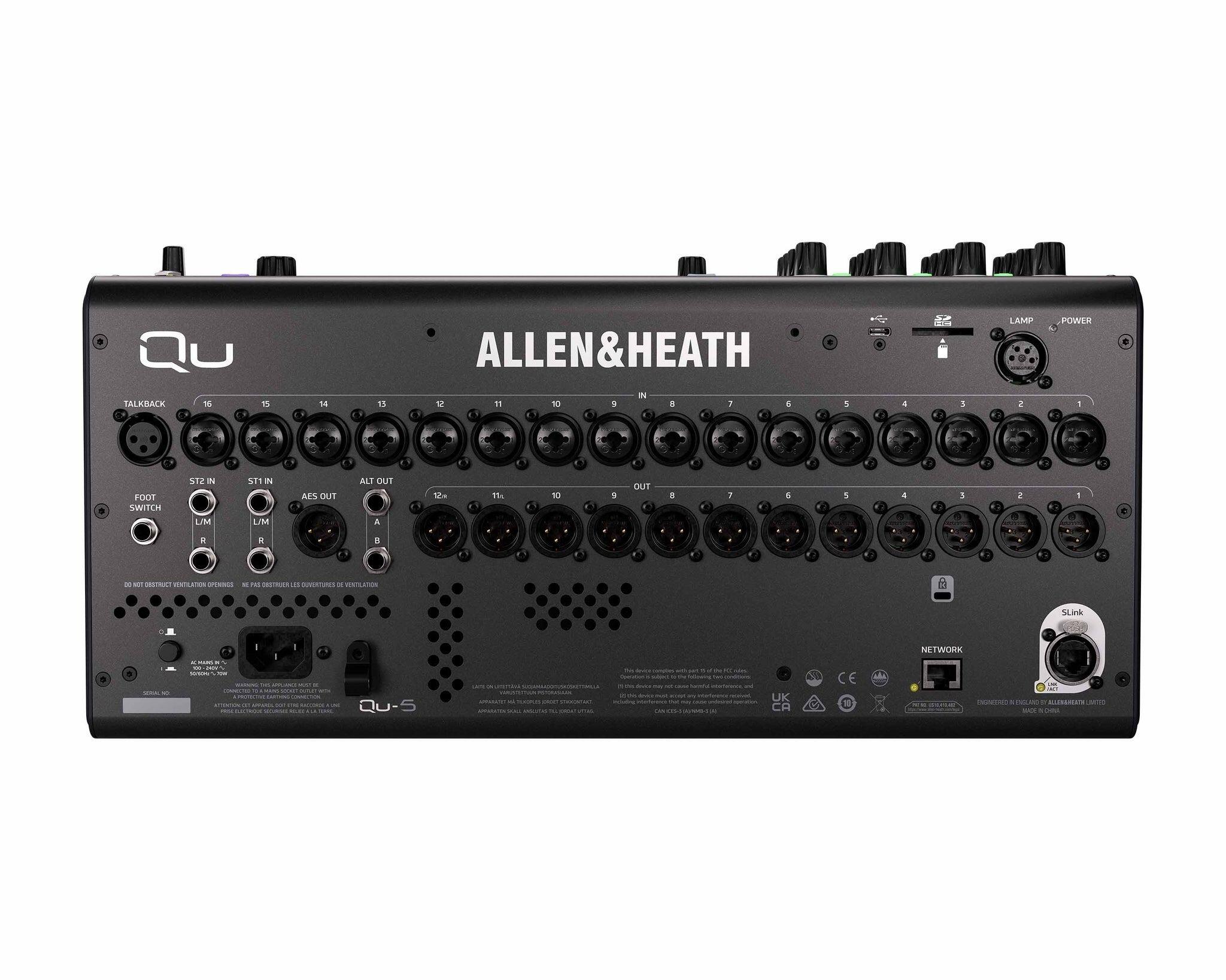 Allen & Heath QU5, 16in / 12 out 96kHz Rackmountable Digital Mixer exc ...