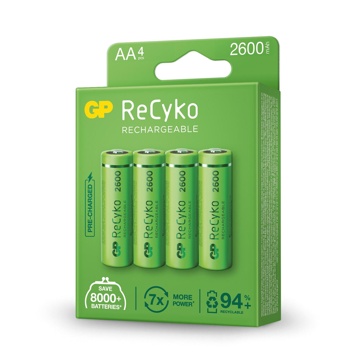 GP Batteries GP ReCyko+ 2600 AA - 4pcs