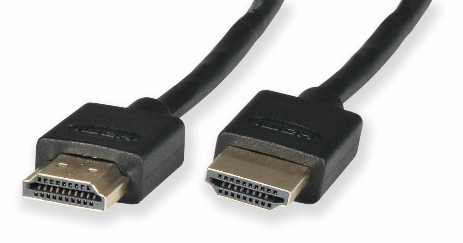 AV:Link HDMI Lead, Thin Wire 4K plug to plug - 500mm - 112.135UK