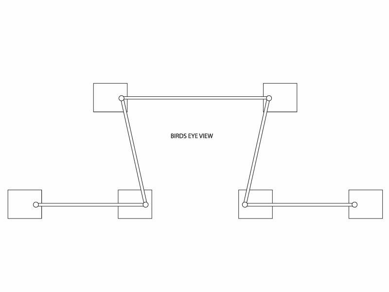 Global Truss Curtain Call Pipe and Drape 1.3m-2.1m Cross Bar