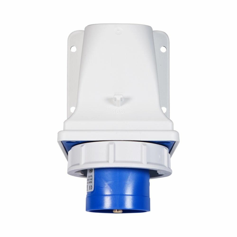 PCE 16A 230V 2P+E IP67 Wall Mount Inlet (5132-6k)