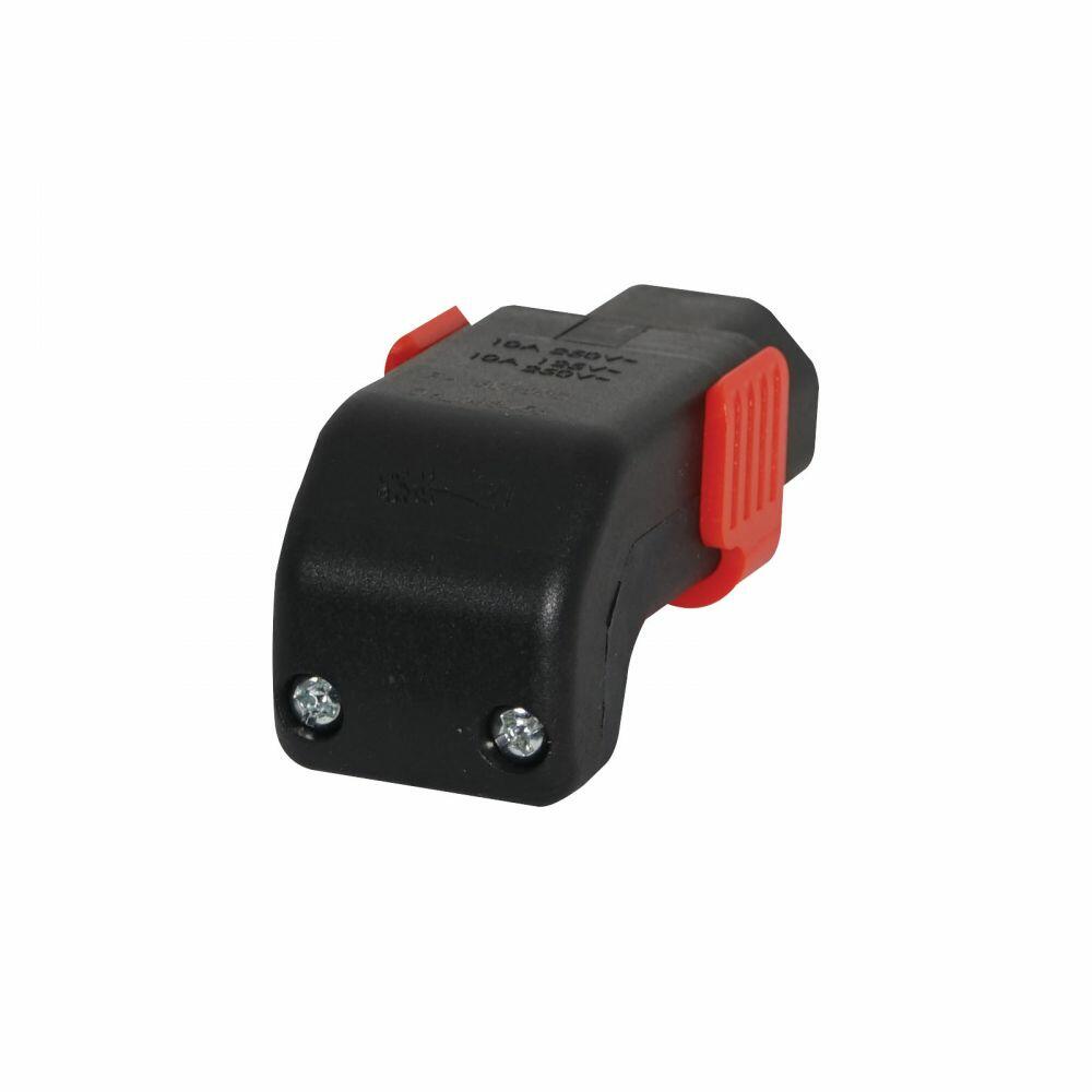 IEC LOCK IEC C13 Rewireable Socket (Up/Down)