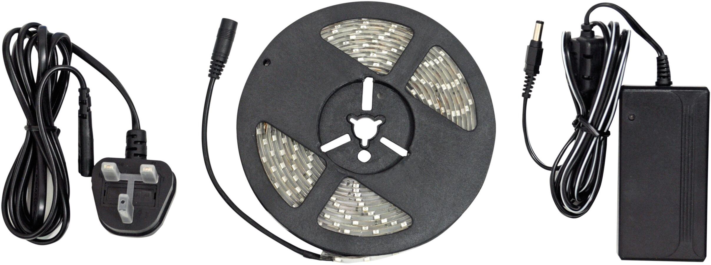 Eagle 12V IP65 Single Colour LED Tape Light Kit 5M In-line PSU, G009ZK