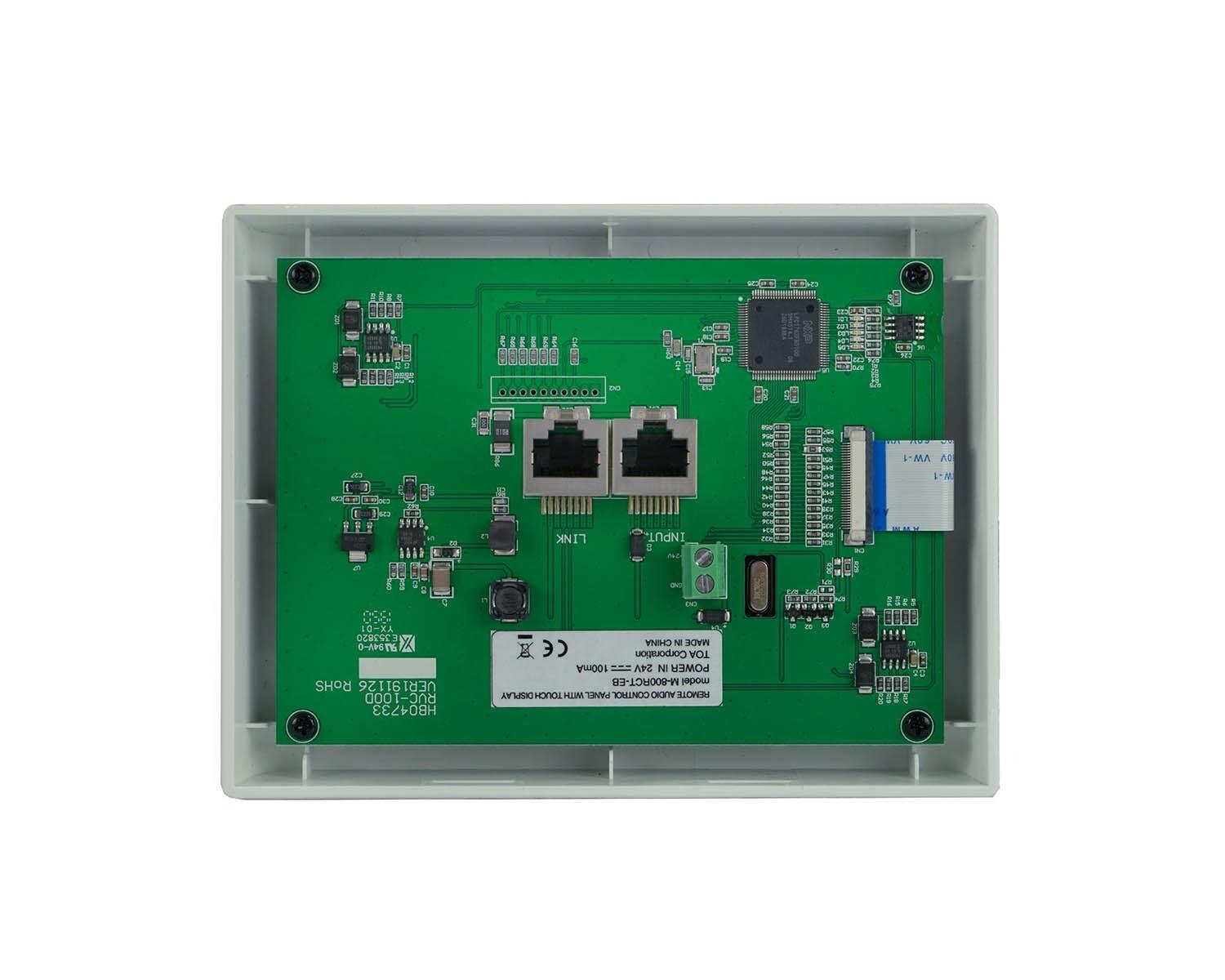 TOA M-800RCT-EB Remote Audio Control Panel with Touch Display
