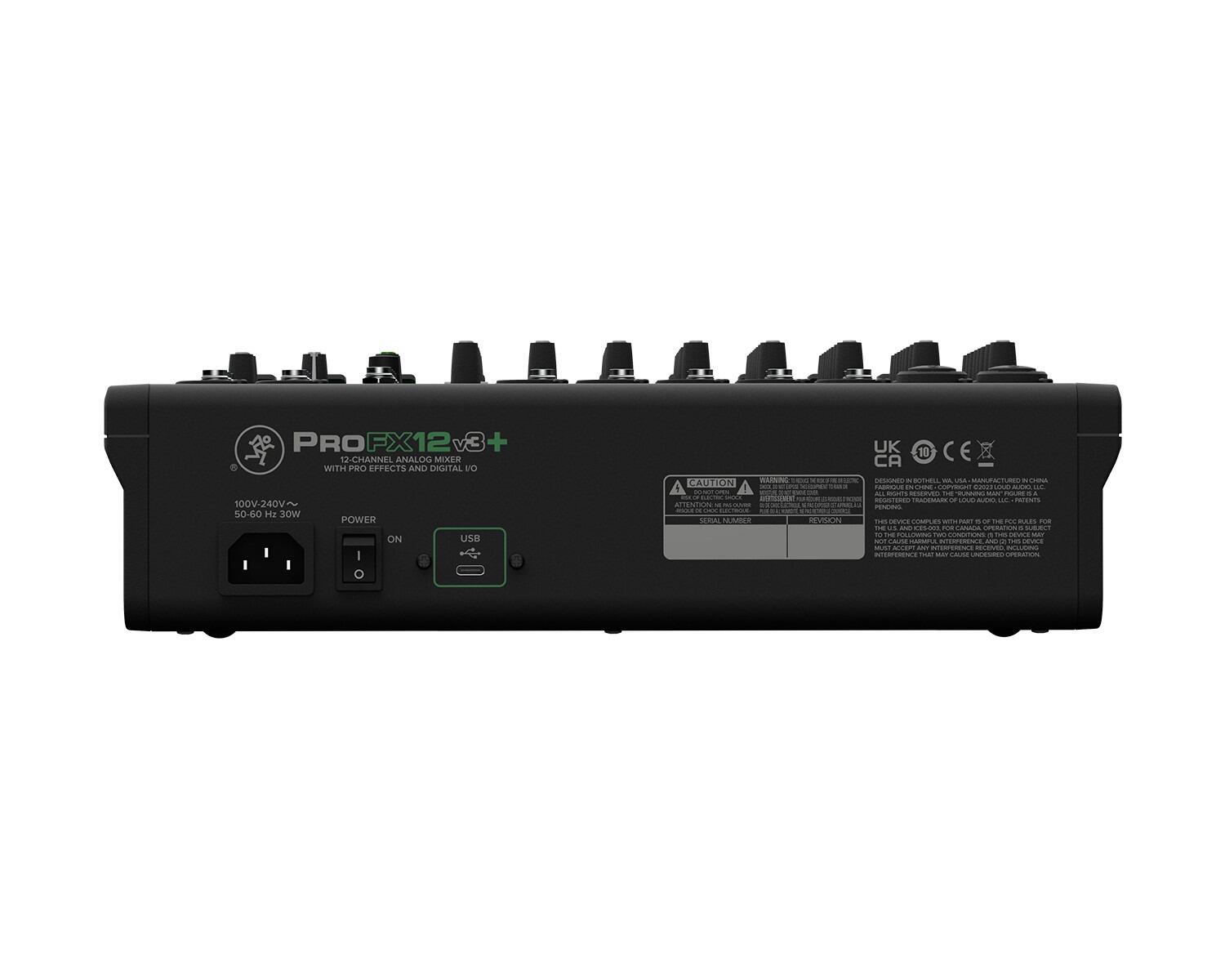 Mackie ProFX12 v3 Audio Mixer, 12 Channel with Effects
