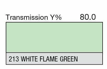 LEE Filter 213 White Flame Green Filter Sheet, 21" x 48"