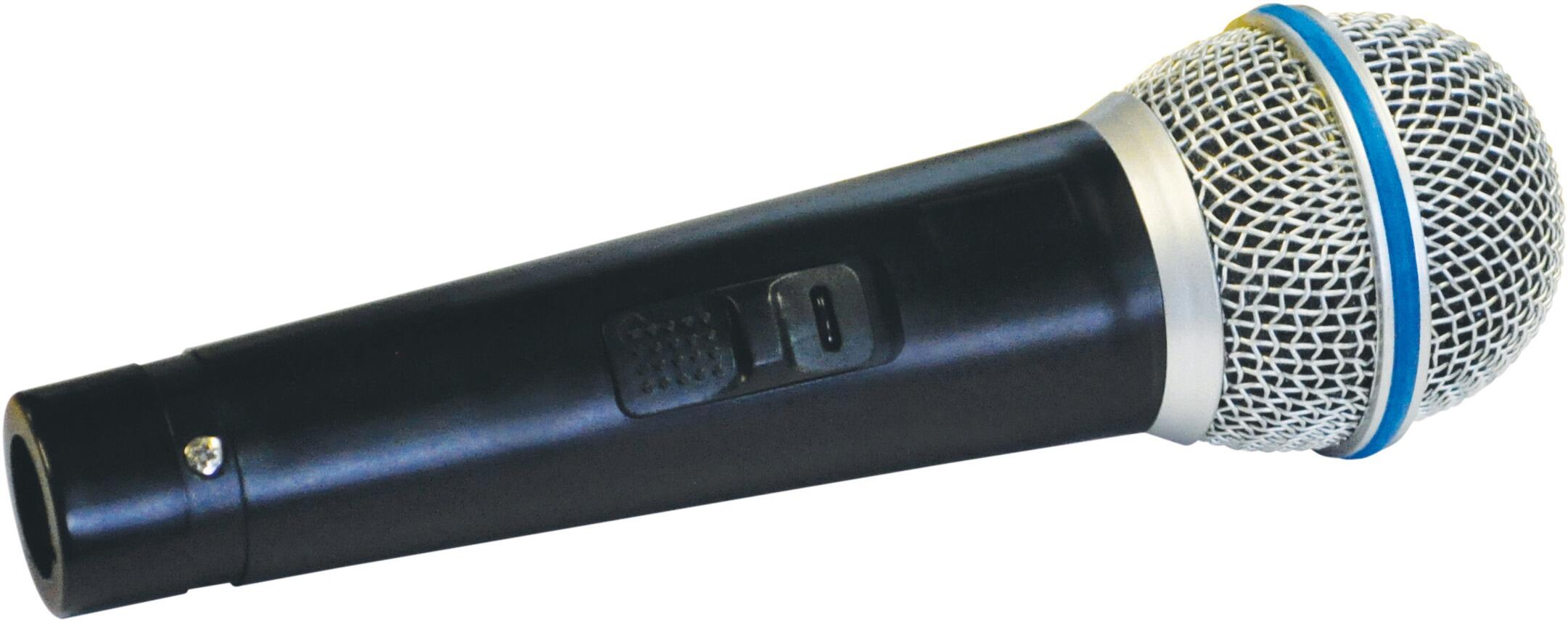 Soundlab Dynamic Vocal Microphone With 3m 6.35mm Jack Lead Black, G258BE