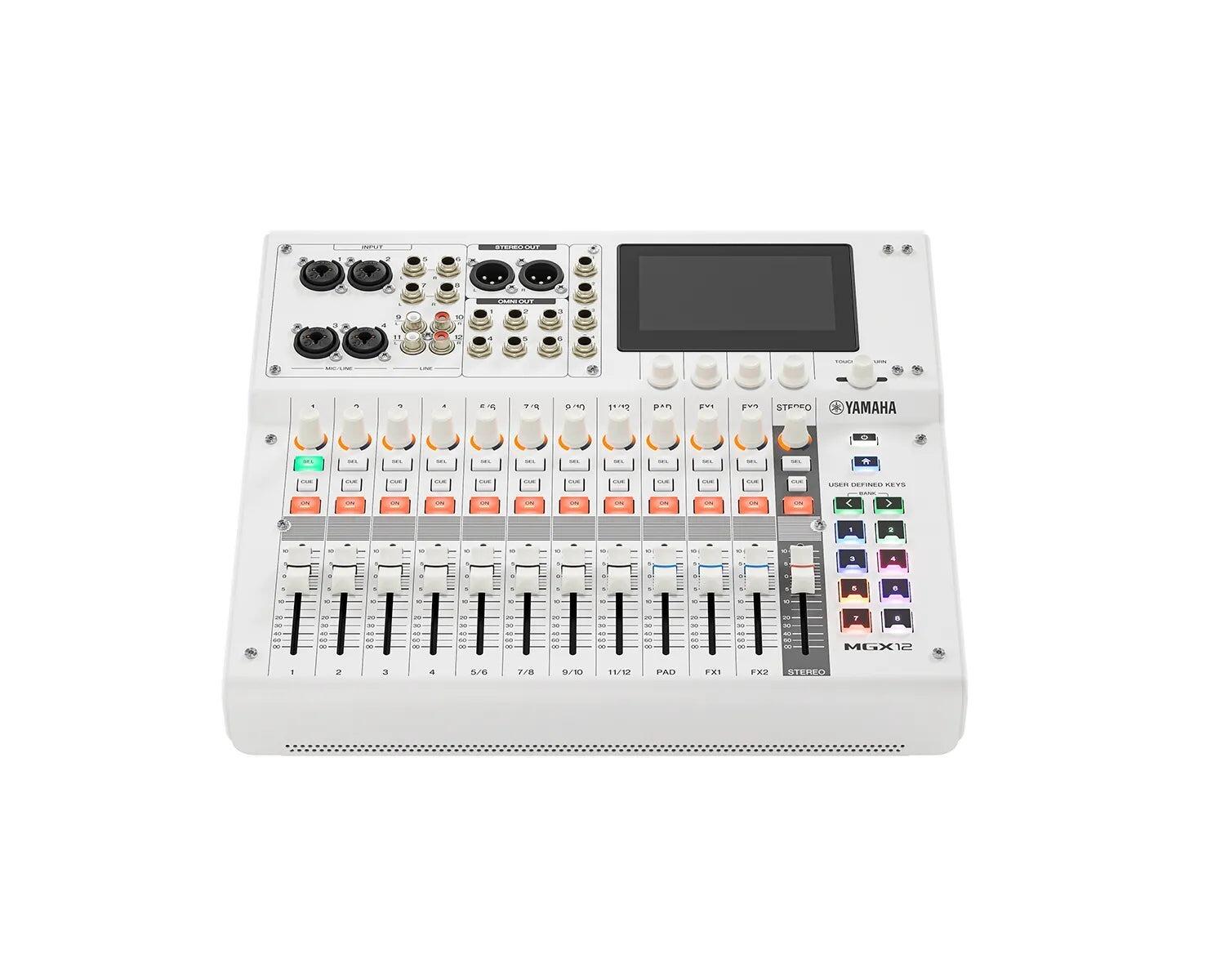 Yamaha MGX12 W 12 Ch Mixing Console 4 Combo Line - WHITE