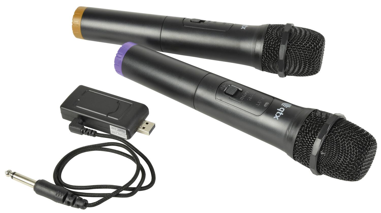 QTX U-MIC-863.2+864.8 U-MIC Dual Handheld UHF System 863.2+864.8MHz