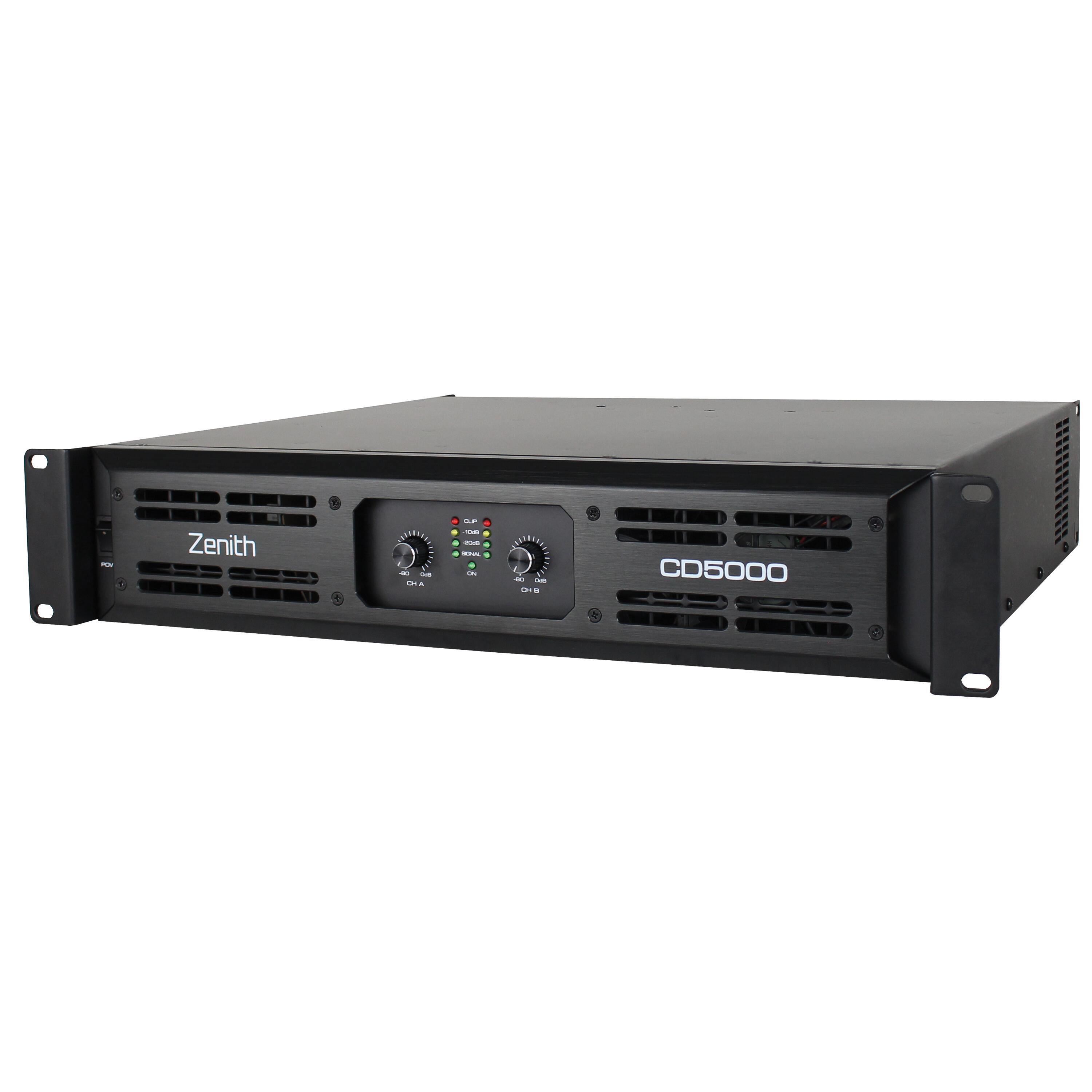 Zenith CD 5000 2 X 2500W Power Amplifier