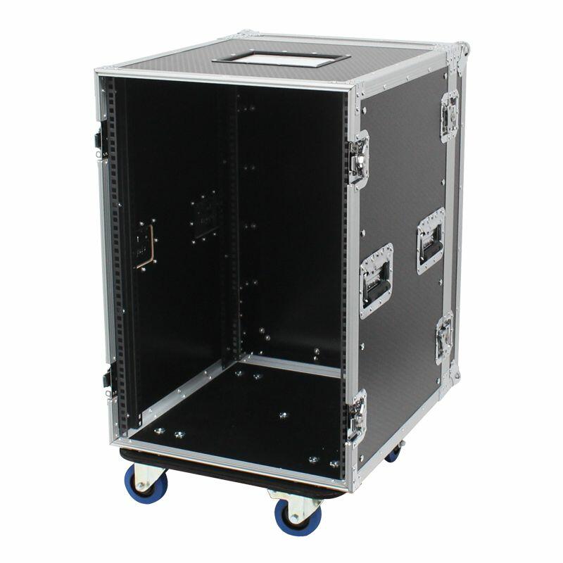 eLumen8 16U Rack Flight Case (with Wheels)