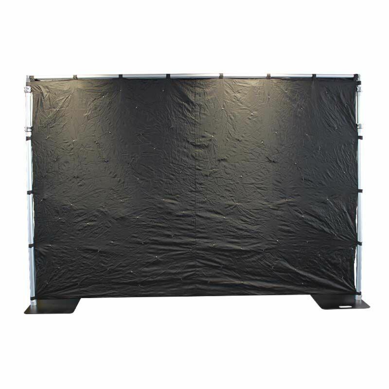 Global Truss Curtain Call Pipe and Drape 450 x 450mm Black Base Plate ...