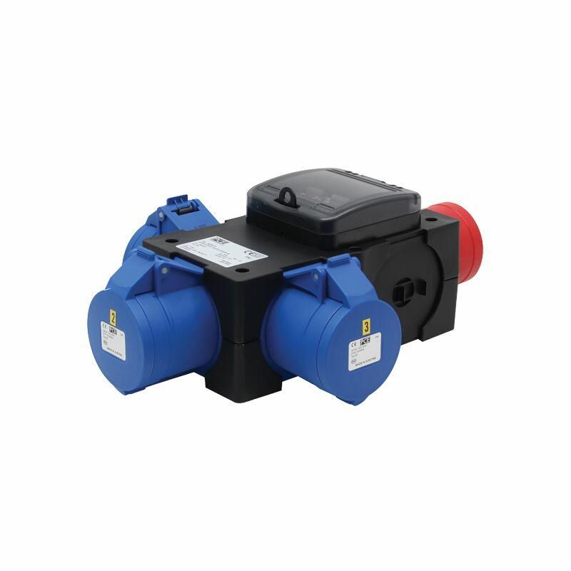 PCE ST ANTON Distribution Box 32A 415V In, 3 x 32A 240V Out (9439019)