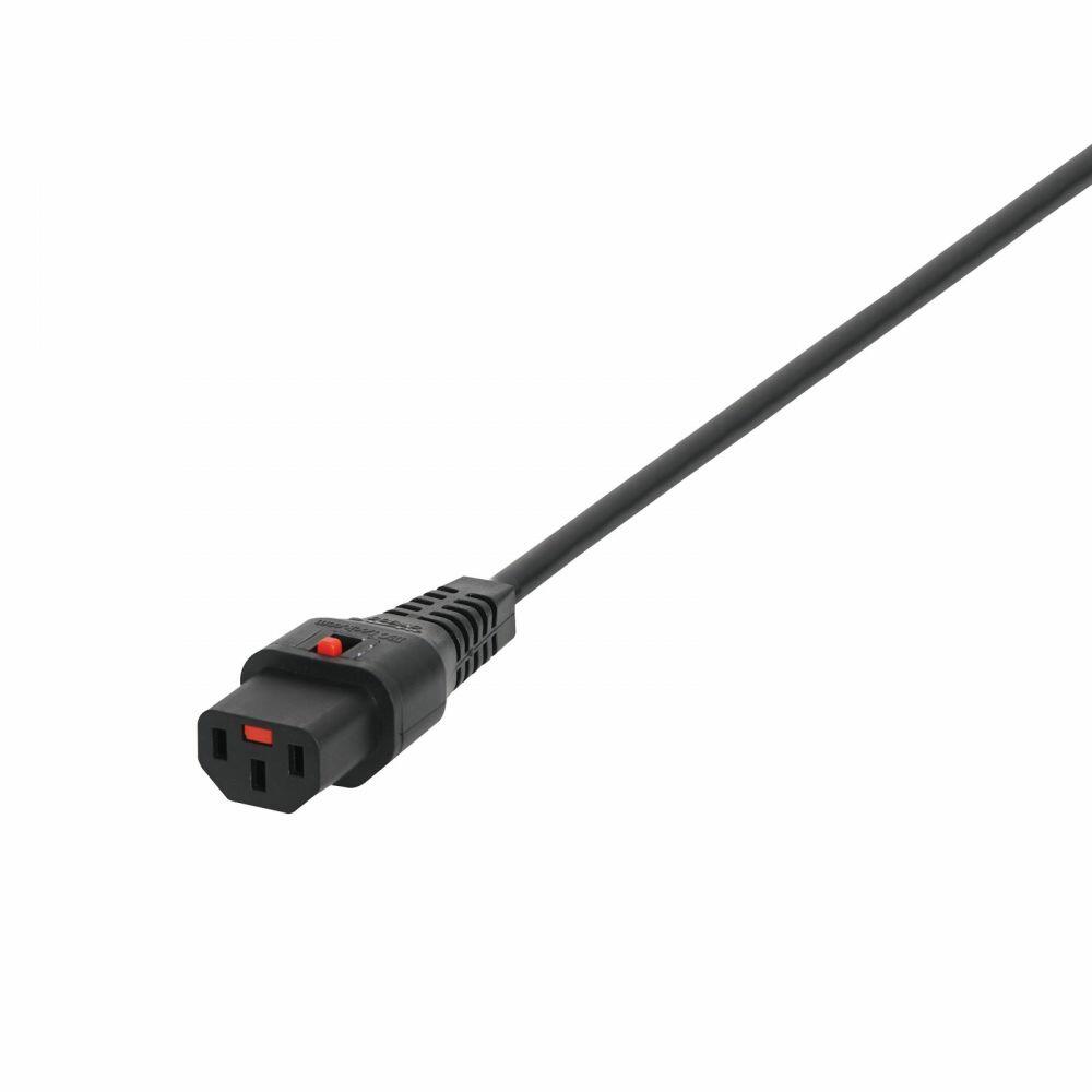 IEC LOCK 1m C14 IEC - C13 IEC Lock Lead PC1024