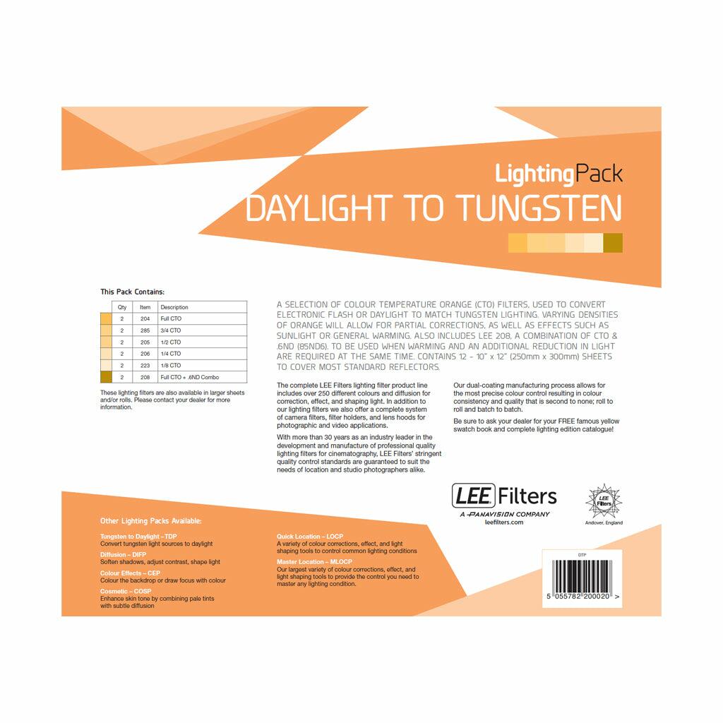 LEE Filter Daylight to Tungsten Studio Pack