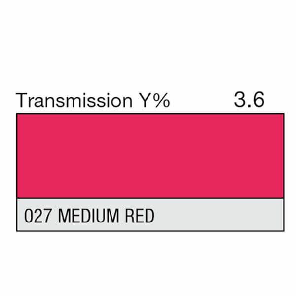 LEE Filter 027 Medium Red Filter Roll, 7.62m x 1.22m