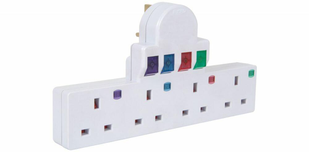 Mercury Plug-in 4 way mains adaptor - 429.819UK