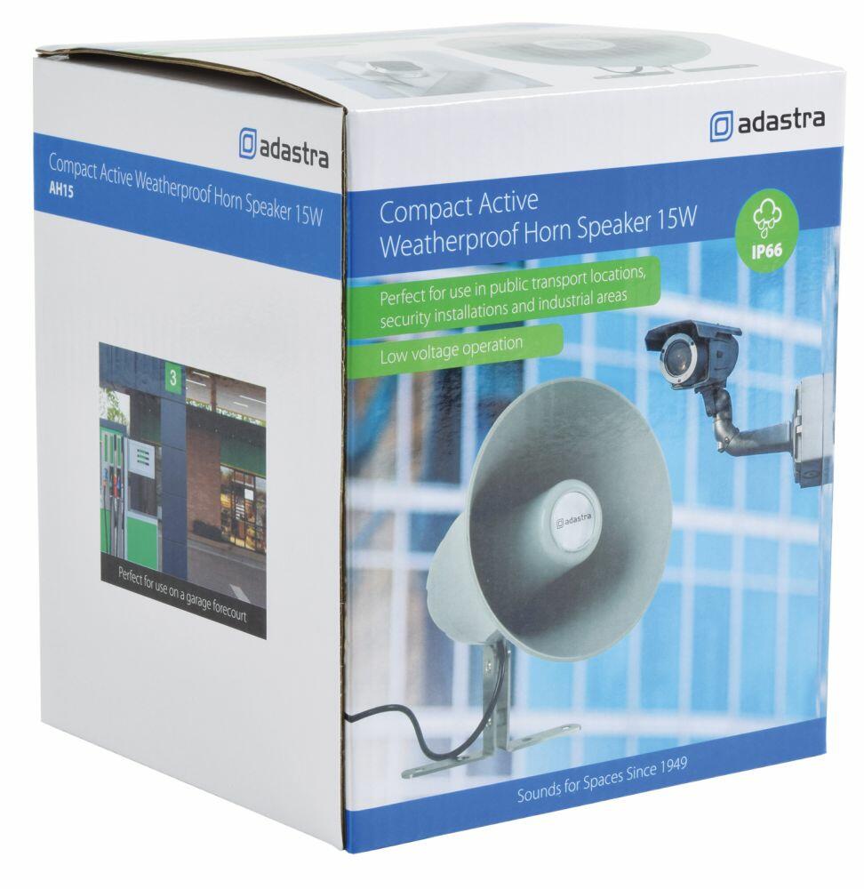 Adastra AH15 15w, Active Weatherproof Horn Speaker - 952.103UK