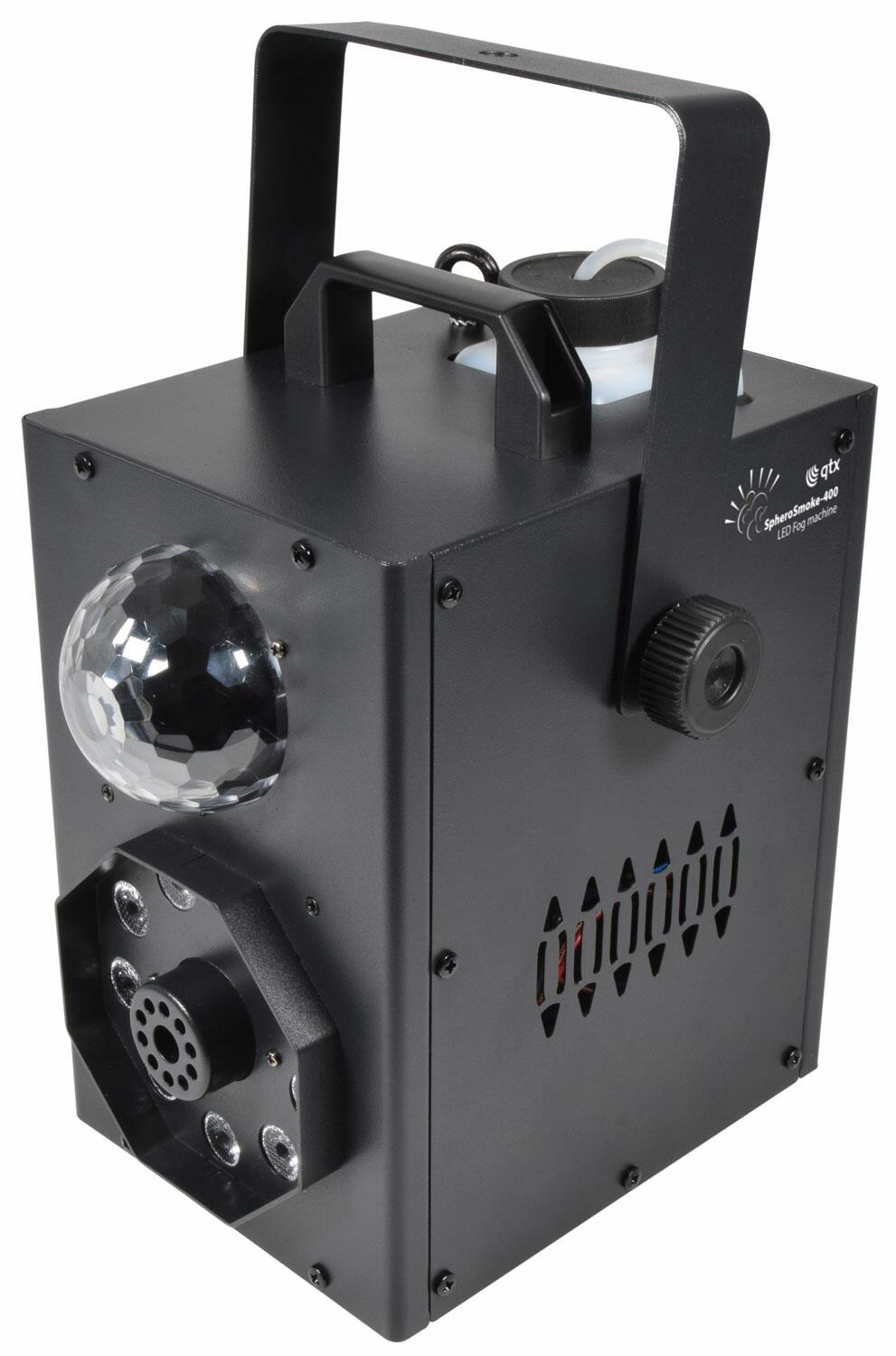 QTX Compact LED Fog Machine with RGB Magic Ball Effect 400W 160.492UK
