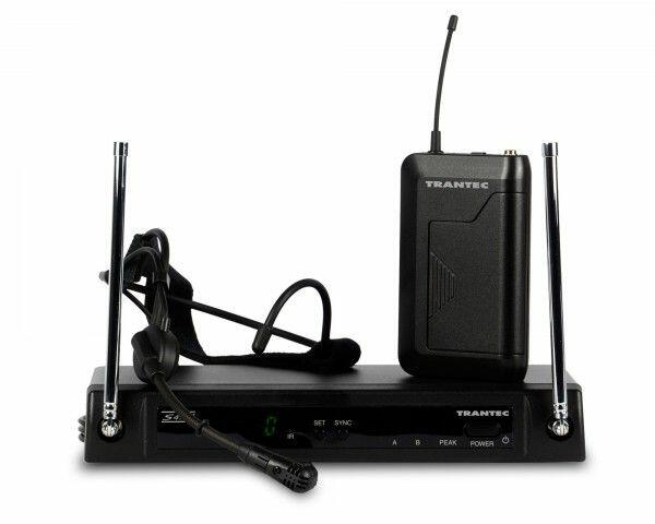 Trantec S4.04A Standard Headset Radio Microphone System, UHF, 4 Freq.