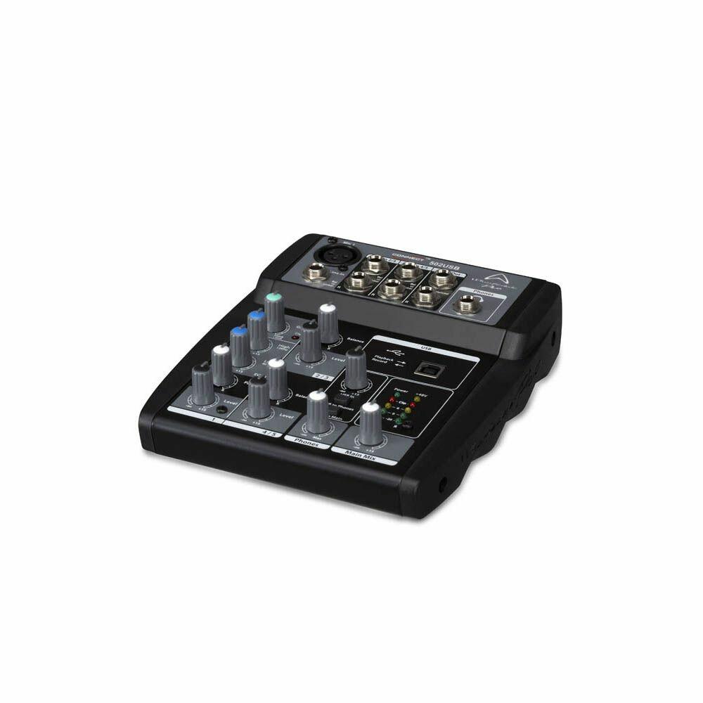Wharfedale CONNECT 502 USB Mixer, Black & Grey