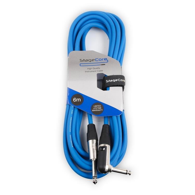StageCore 6.35mm Angled Mono Jack Plug - 6.35mm Straight Mono Jack Plug ...