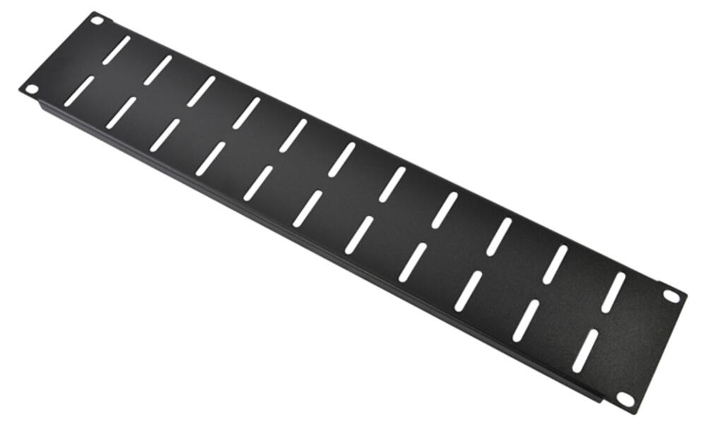 StageCore RK2NV 19 2U Vent Rack Panel with Black Finish BLACK - (99031)