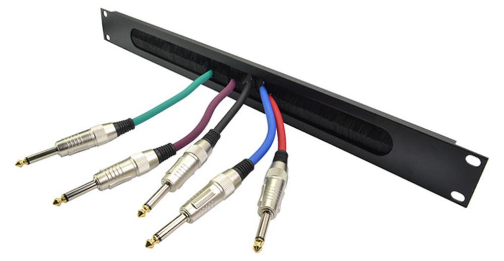 StageCore RK1CAB 19 1U Cable Entry Rack Panel with Brush Strip BLACK ...