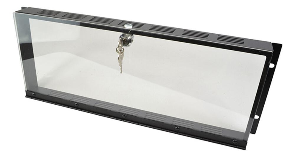 StageCore RK4SEC 19 4U Security Rack Panels with Lock BLACK - (99049)