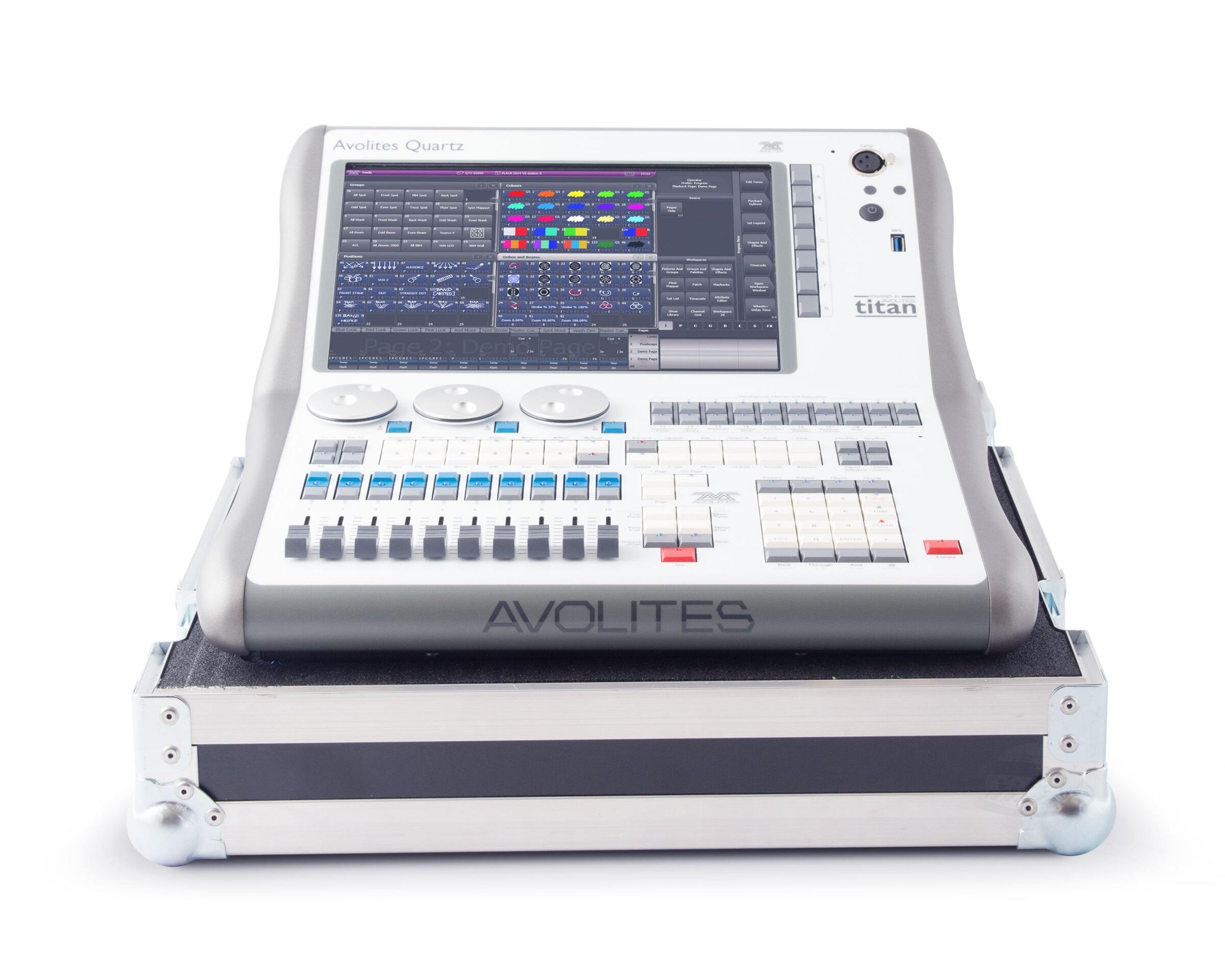 Avolites Quartz Lighting Console BUNDLE, Inc Cover + Flightcase + 1 Lamp