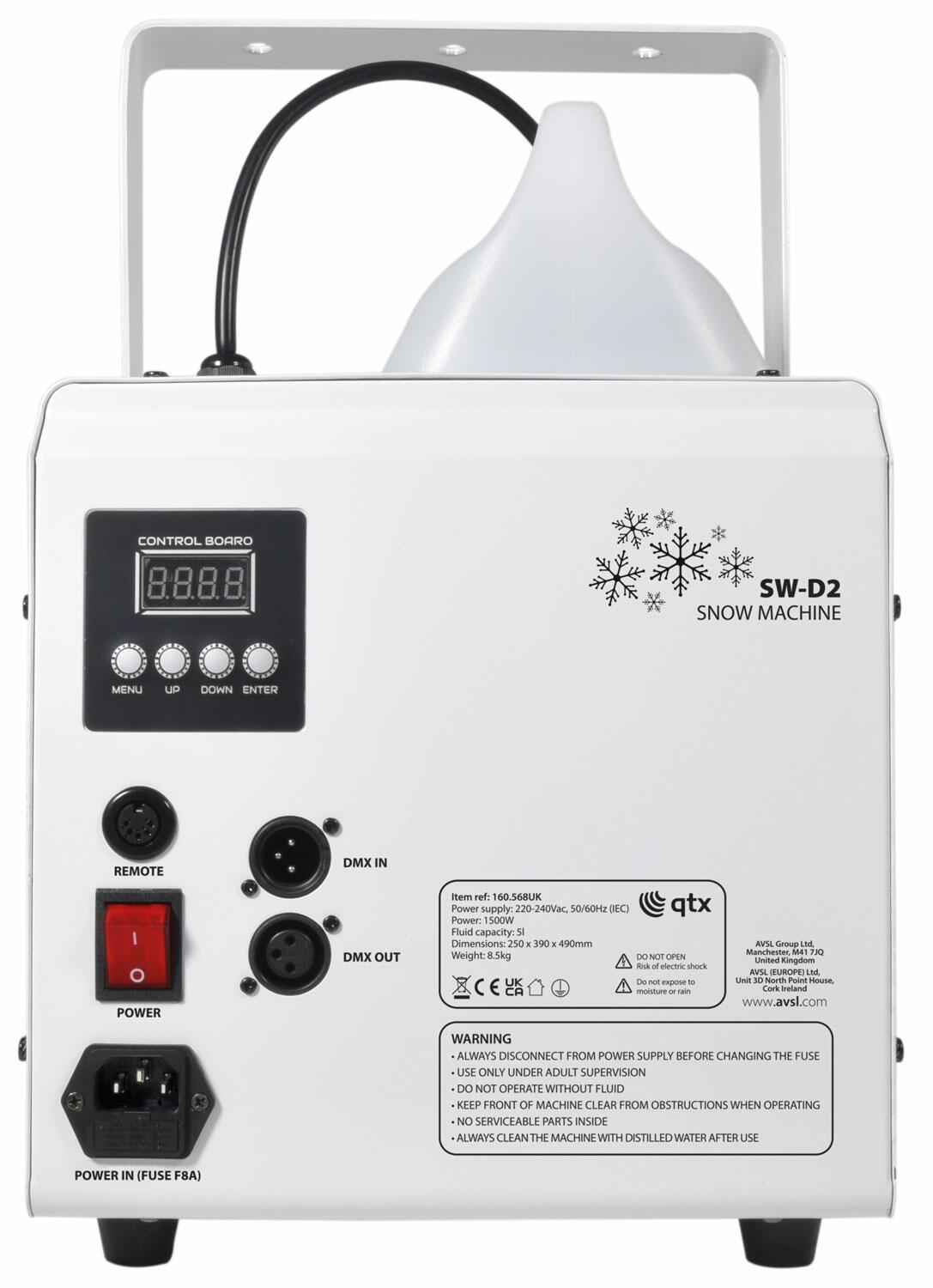 QTX 1500W Digital Snow Machine