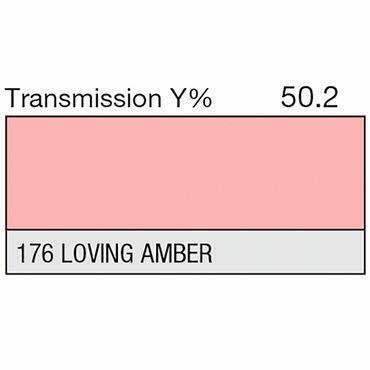 LEE Filter 176 Loving Amber Filter Roll, 7.62m x 1.22m
