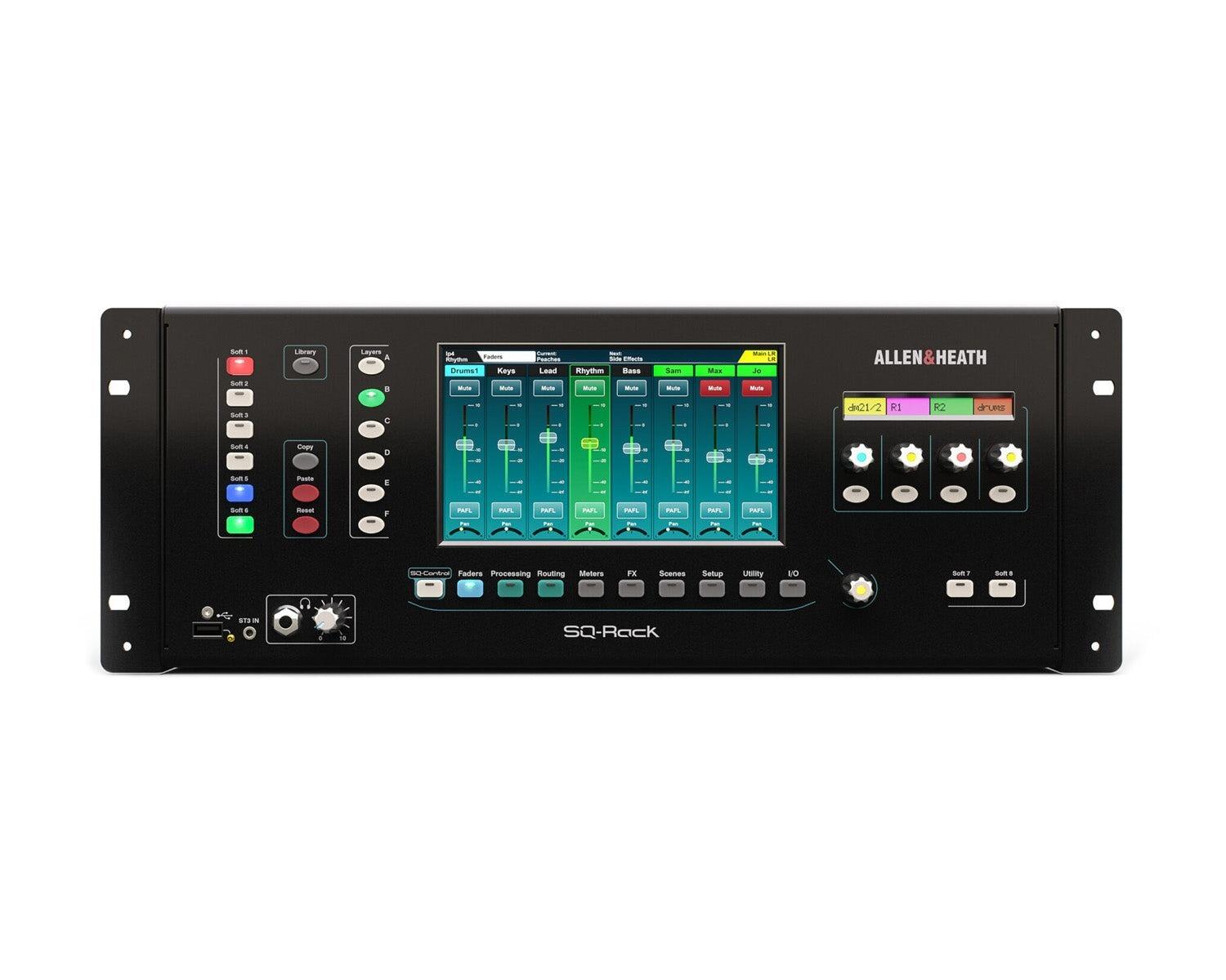 Allen & Heath SQ Rack 48 Channel 96kHz Rackmount Digital Mixer 16 PreAmps 4U