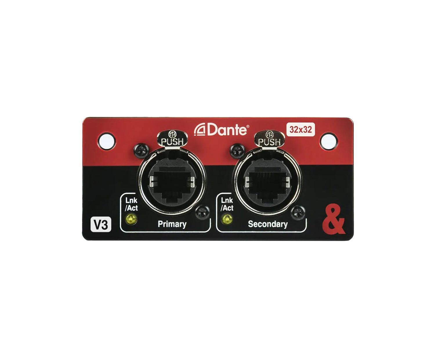 Allen & Heath SQ Dante V3 32 X 32 Dante Module for SQ Series and AHM-64 ...