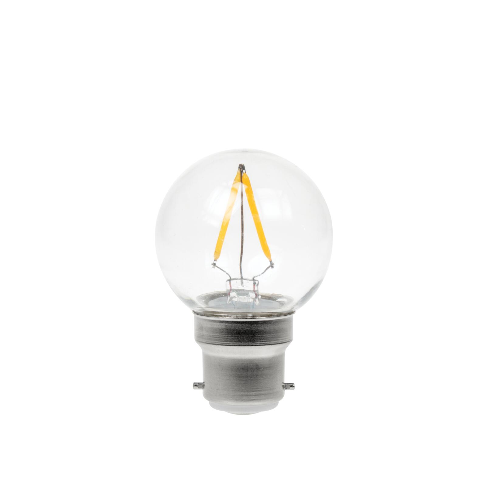Prolite 2W Dimmable LED Filament Golf Ball Polycarbonate Lamp 2700K BC