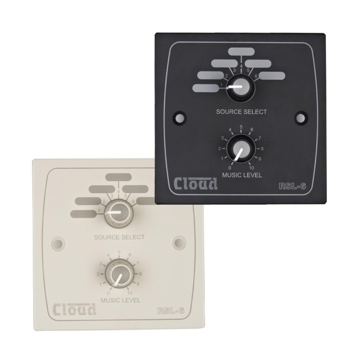 Cloud RSL6W, 6 Way Remote/ Selector Level Plate, White